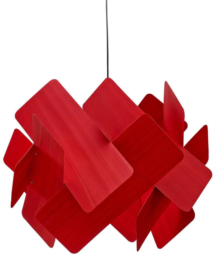 LZF Escape závěsné světlo, Ø 30 cm, červená