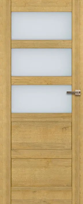 Interiérové dveře vasco doors BRAGA model 4 Průchozí rozměr: 70 x 197 cm, Orientace dveří: Levé dveře, Dekor: Dub riviera