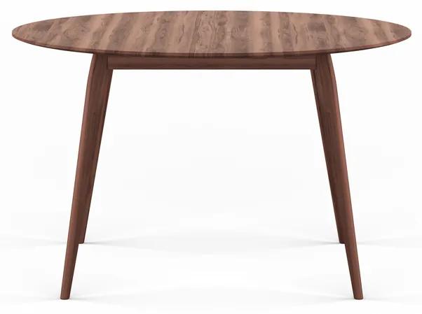 Rozšířitelný jídelní stůl PlayRound z masivu- Ø120cm typ dřeva:: přírodní ořech, Varianta:: nerozšířitelný