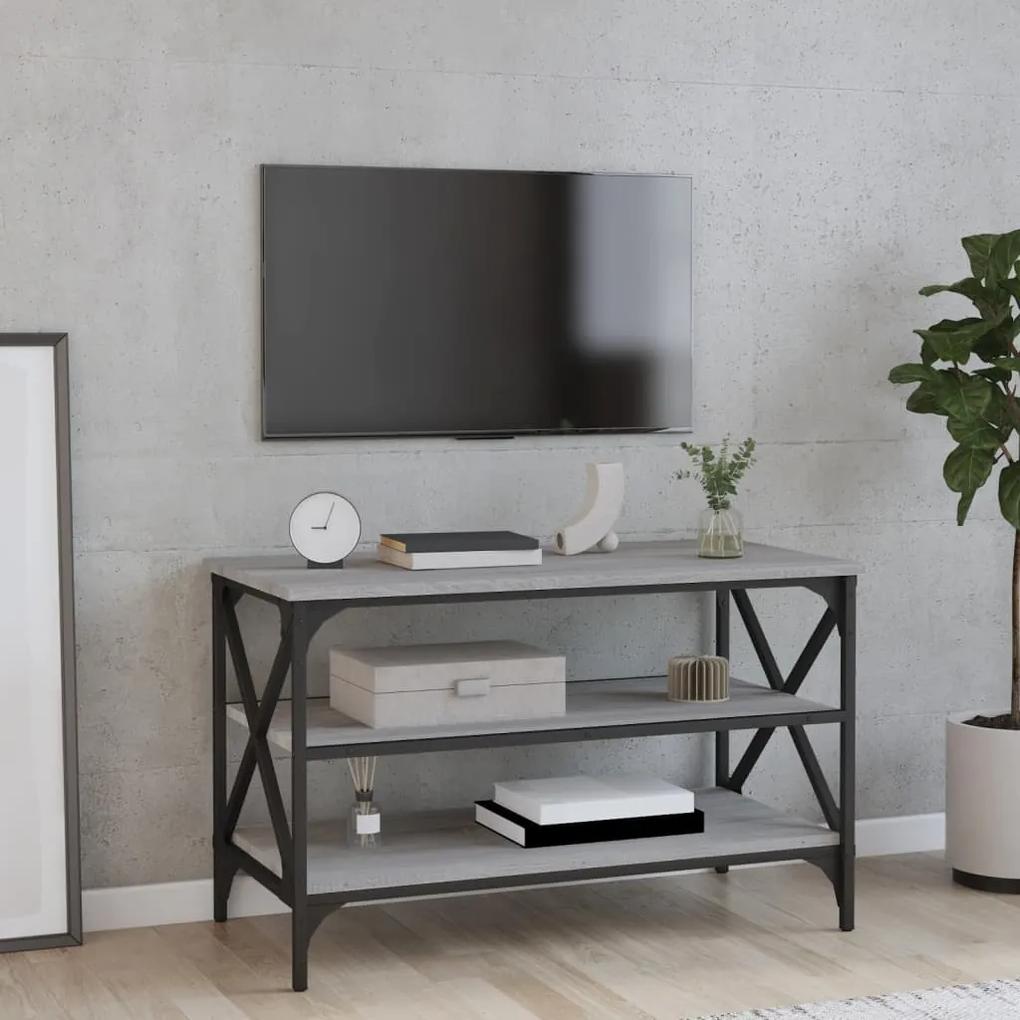 vidaXL TV skříňka šedá sonoma 80 x 40 x 50 cm kompozitní dřevo