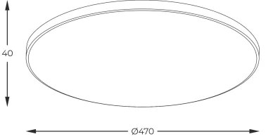 Zuma Line WM-C7300-M-BL - LED Stropní svítidlo VERI LED/44W/230V pr. 47 cm černá