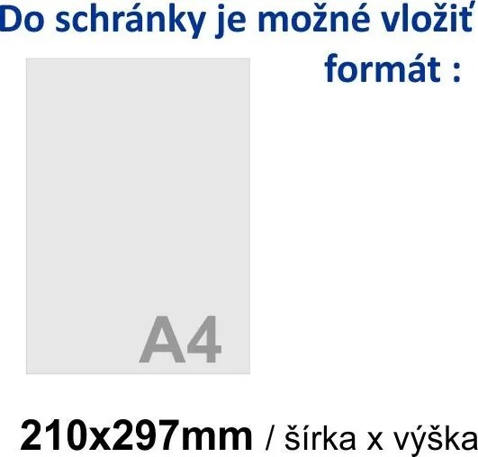 KĽUČKA ABS II grafit poštovní schránka plast