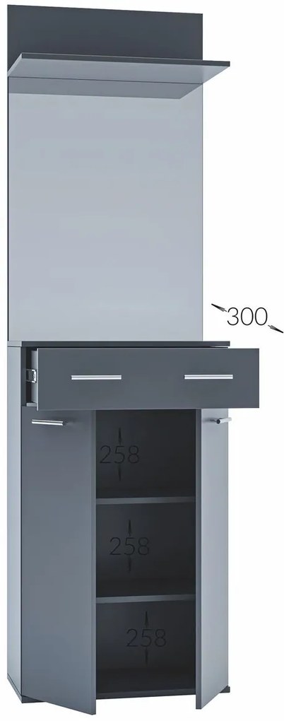 Casarredo ARMADI II předsíňová stěna sonoma