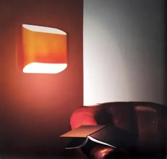 Retro nástěnné svítidlo Pancake oranžová