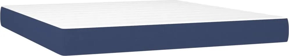 Box spring postel s matrací modrá 180x200 cm textil 3142039