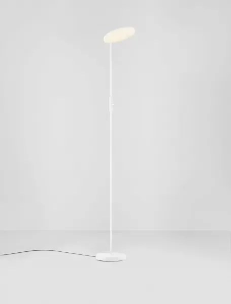 LED stmívatelná bílá stojací lampa Notos