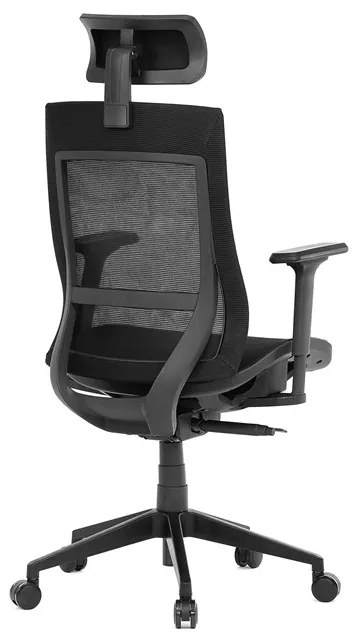 Ergonomická kancelářská židle MERADI - černá síťovina Barva: černá