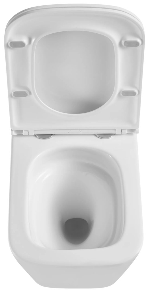 Invena Florina, závěsná WC mísa se Swirlflush 495x365x370 mm + toaletní sedátko s pomalým zavíráním, bílá, INV-CE-94-001-L