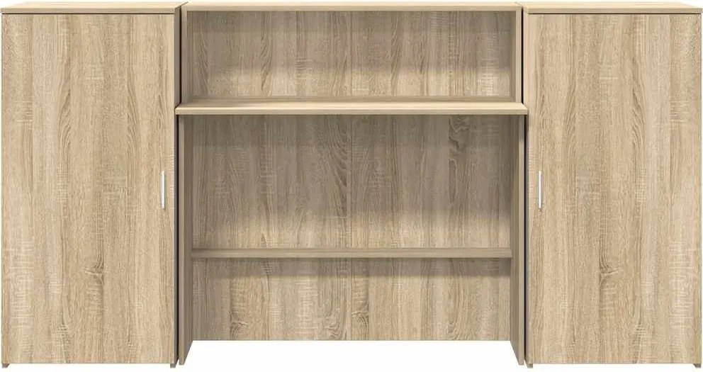 Recepční stůl dub sonoma 200x50x103,5 cm kompozitní dřevo 3324216