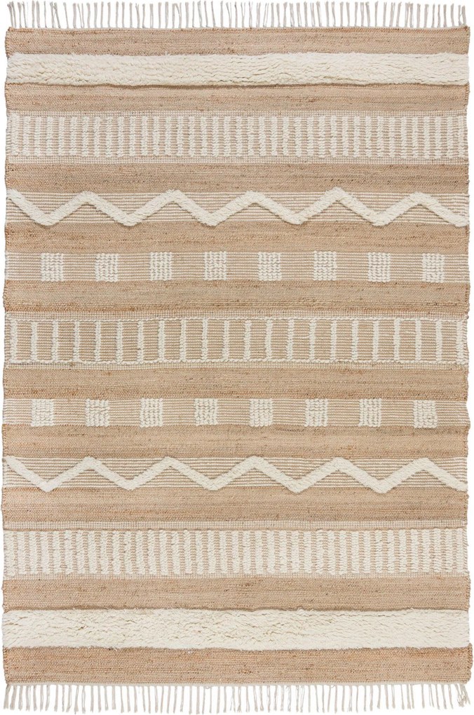 XXXLutz RUČNĚ TKANÝ KOBEREC, 170/120 cm krémová, přírodní barvy Flair Rugs - Online Only koberce & rohožky - 003165023201