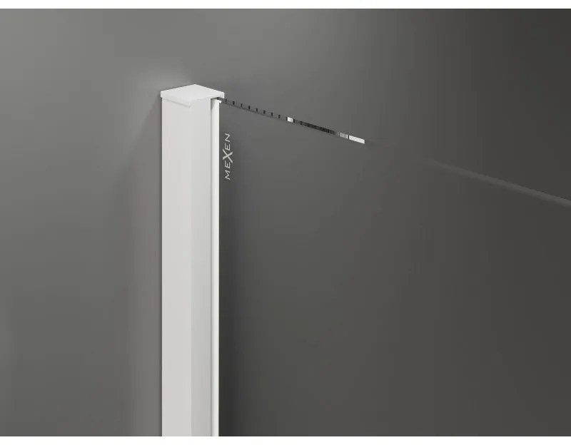 Mexen Velar Duo, posuvné dveře do otvoru 170x200 cm, 8mm čiré sklo, bílá, 871-170-000-02-20