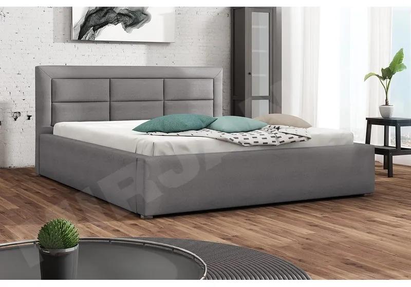 Čalouněná postel s úložným prostorem a roštem Pesto, Rozměr postele: 200x200, Potah: Victoria 14 866