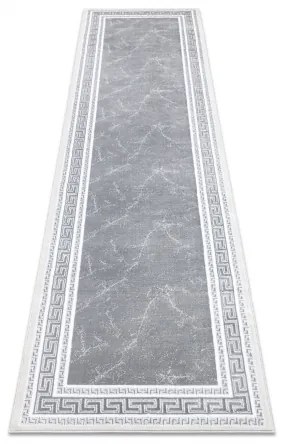 Dywany Luszczow Kusový koberec, Běhoun GLOSS moderni 2813 27 rám, šedá Rozměr koberce: 60 x 250 cm