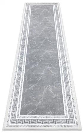 Dywany Luszczow Kusový koberec, Běhoun GLOSS moderni 2813 27 rám, šedá Rozměr koberce: 80 x 200 cm