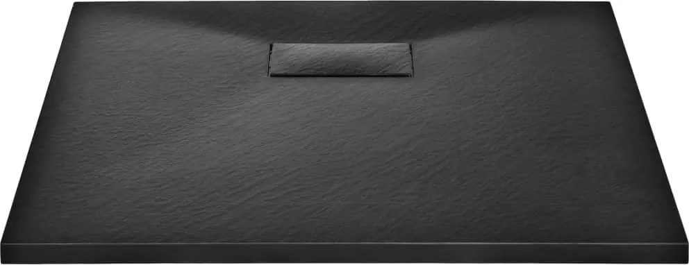 Sprchová vanička SMC - černá | 90x90 cm
