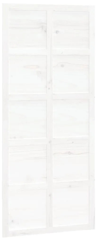 Posuvné dveře bílé 90 x 1,8 x 214 cm masivní borové dřevo,  824634