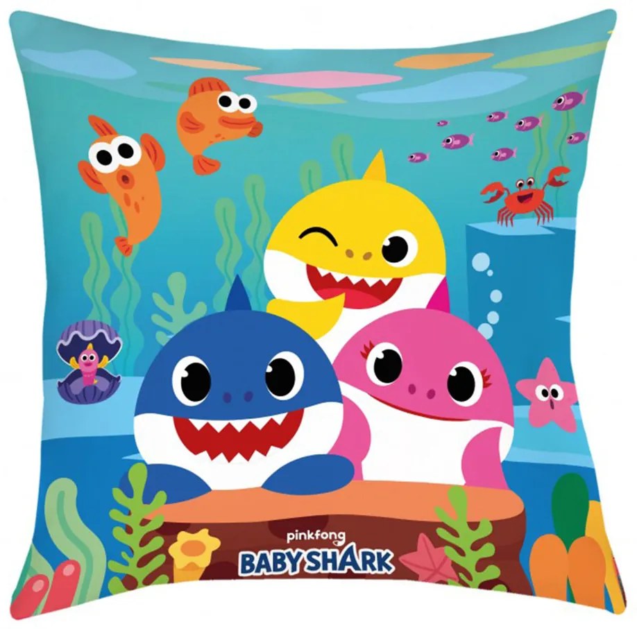 Halantex Dětský polštář BABY SHARK 306 - 40x40 cm