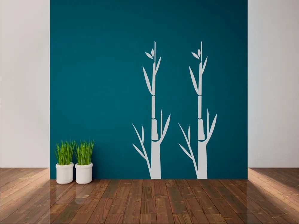 WALLVINIL Samolepky na zeď - Bambusy Barva: Hnědá tmavá, Velikost: 127x36 cm