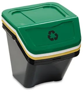 Koš na tříděný odpad Ecobin 30 l, 3 ks