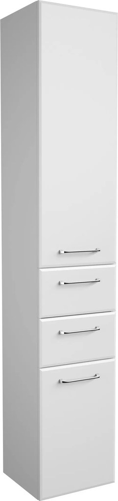 XXXLutz VYSOKÁ SKŘÍŇ, vysoce lesklá bílá, bílá, 35/185,5/33 cm Xora - Koupelnové série - 001977013822
