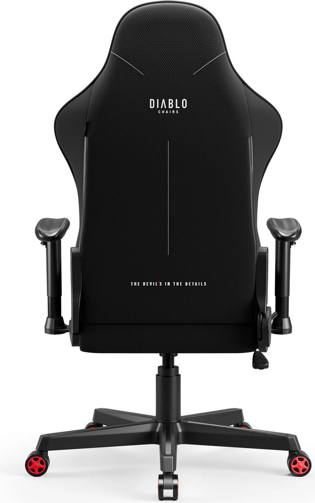Látková herní židle Normal Size, černo-červená: Diablo X-Starter