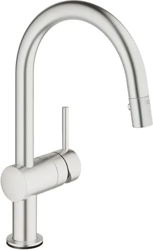 Grohe MINTATOUCH Elektronická páková dřezová baterie, supersteel G31358DC1 (31358DC1)