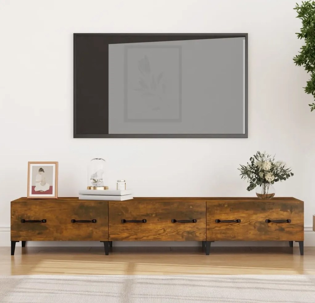 vidaXL TV skříňka 150 x 34,5 x 30 cm kompozitní dřevo [812646] Barva: Černá