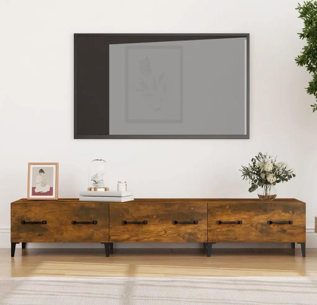 vidaXL TV skříňka 150 x 34,5 x 30 cm kompozitní dřevo [812646] Barva: kouřový dub