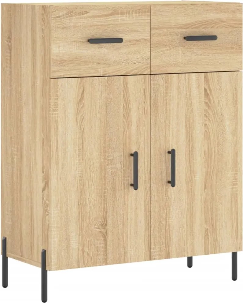 Skříň highboard dub sonoma 69,5 x 34 x 180 cm kompozitní dřevo 3198540