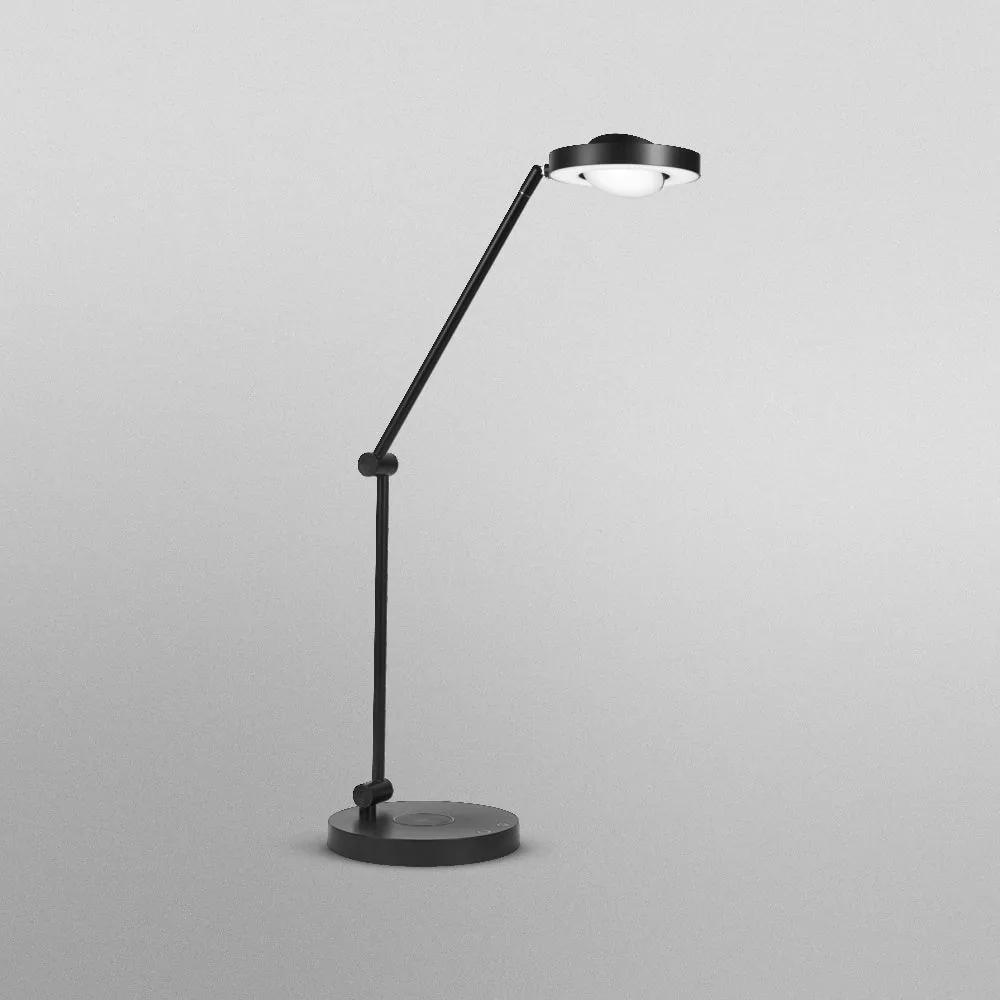 Chytré WiFi LED černé stolní svítidlo PANAN, laditelná bílá