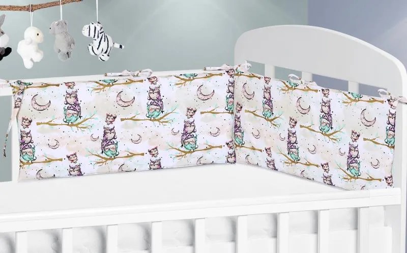 Bellatex Mantinel do dětské postýlky Béžová,Zelená,Fialová 60x28 cm