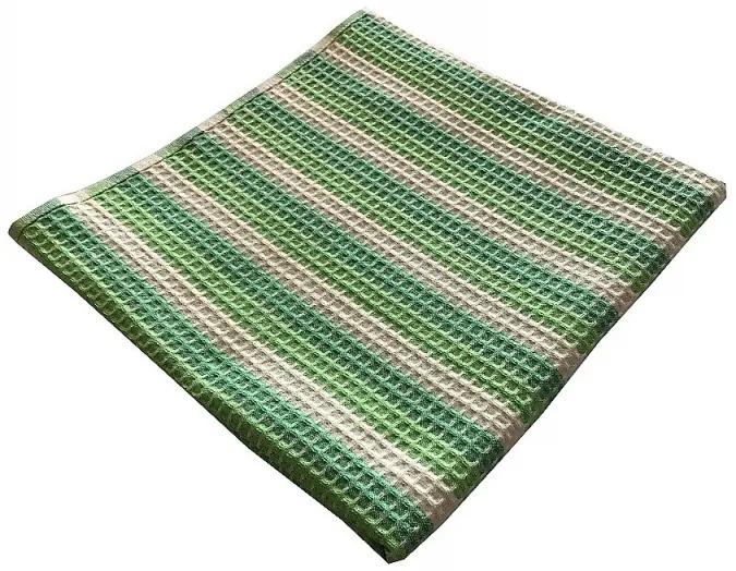 Vaflový ručník 50x100 cm zelený