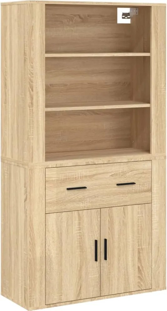 Skříň highboard dub sonoma kompozitní dřevo 3185378
