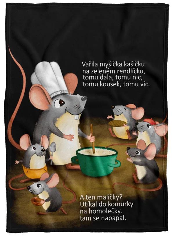 Deka Vařila myšička (Rozměr : 90 x 135 cm)