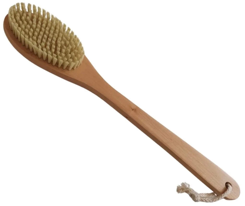 Masážní kartáč s dlouhou rukojetí do sauny