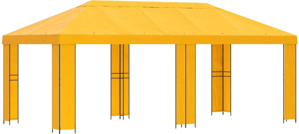 Zahradní altán 6 x 3 m Žlutá Polyester a ocel 190 gsm 3376014