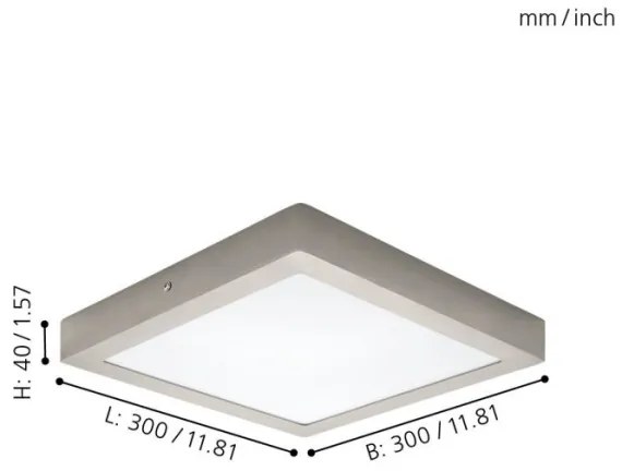 Eglo 32446 - LED stropní svítidlo FUEVA 1 LED/24W/230V