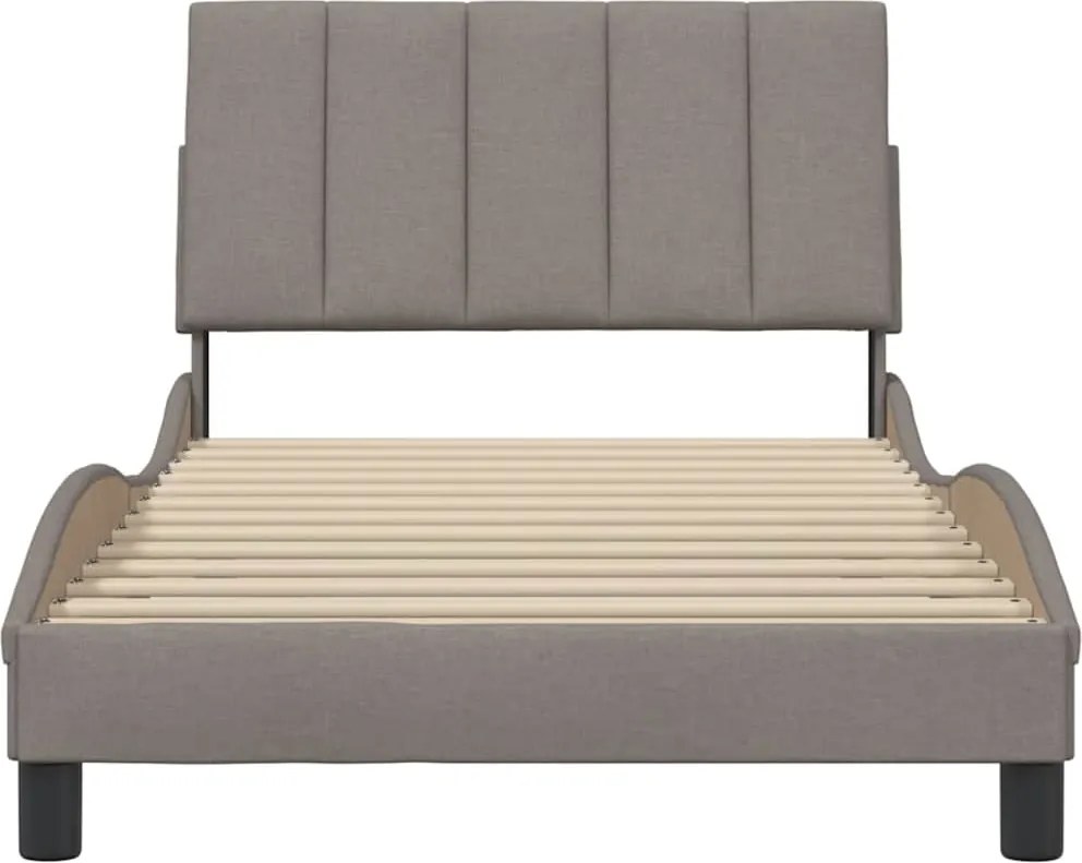 Rám postele bez matrace Hanko taupe 100 x 200 cm textil 3310374