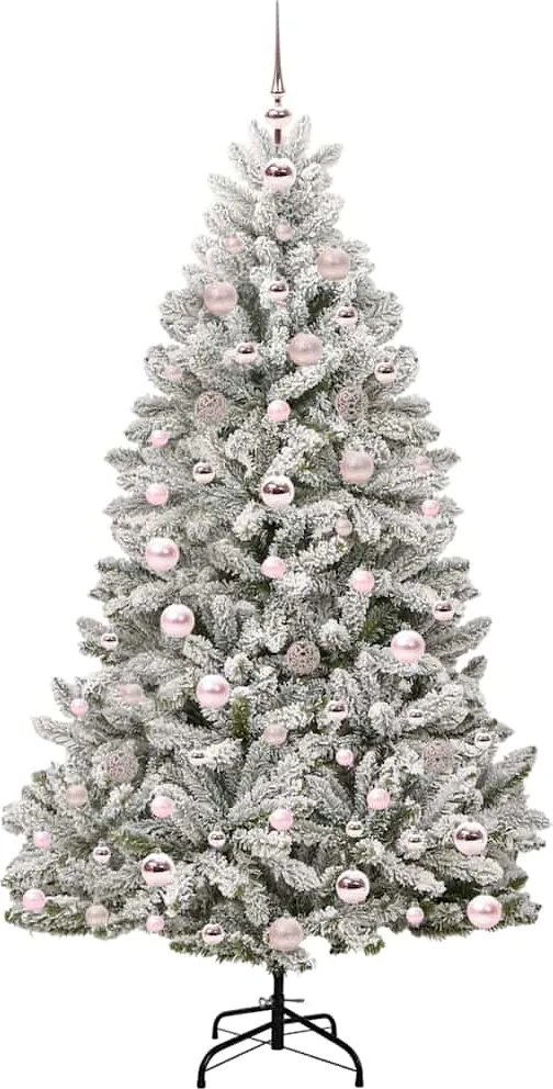 Umělý vánoční stromeček 180 cm 300 LED Teplá bílá PVC a ocel 3395750