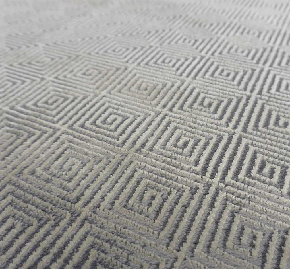 BE Koberec Esprit 3602 GREY - šedý obdélníkový Rozměr: 120x180 cm
