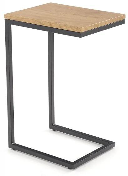 Konferenční stolek- NISA- Černý/ Zlatý dub