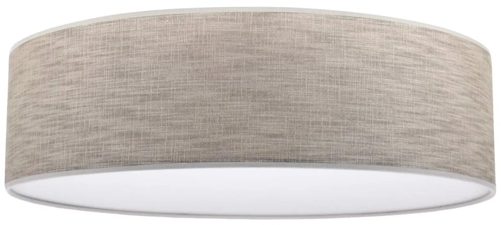Stropní svítidlo Stone, 1x béžové textilní stínítko/bílé PVCové stínítko, (bílé plexisklo), (fi 50cm)