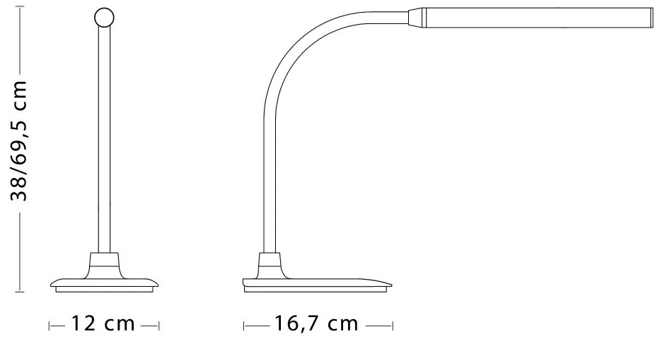 VELAMP Stolní lampa 6W TL1606N s dotykovým spínačem