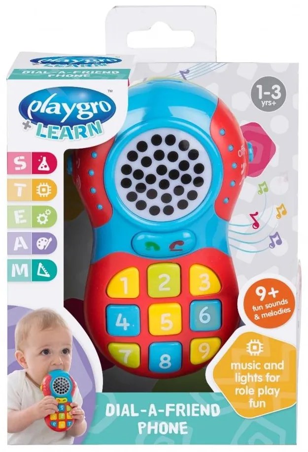 Hračka pro nejmenší playgro dětský telefon