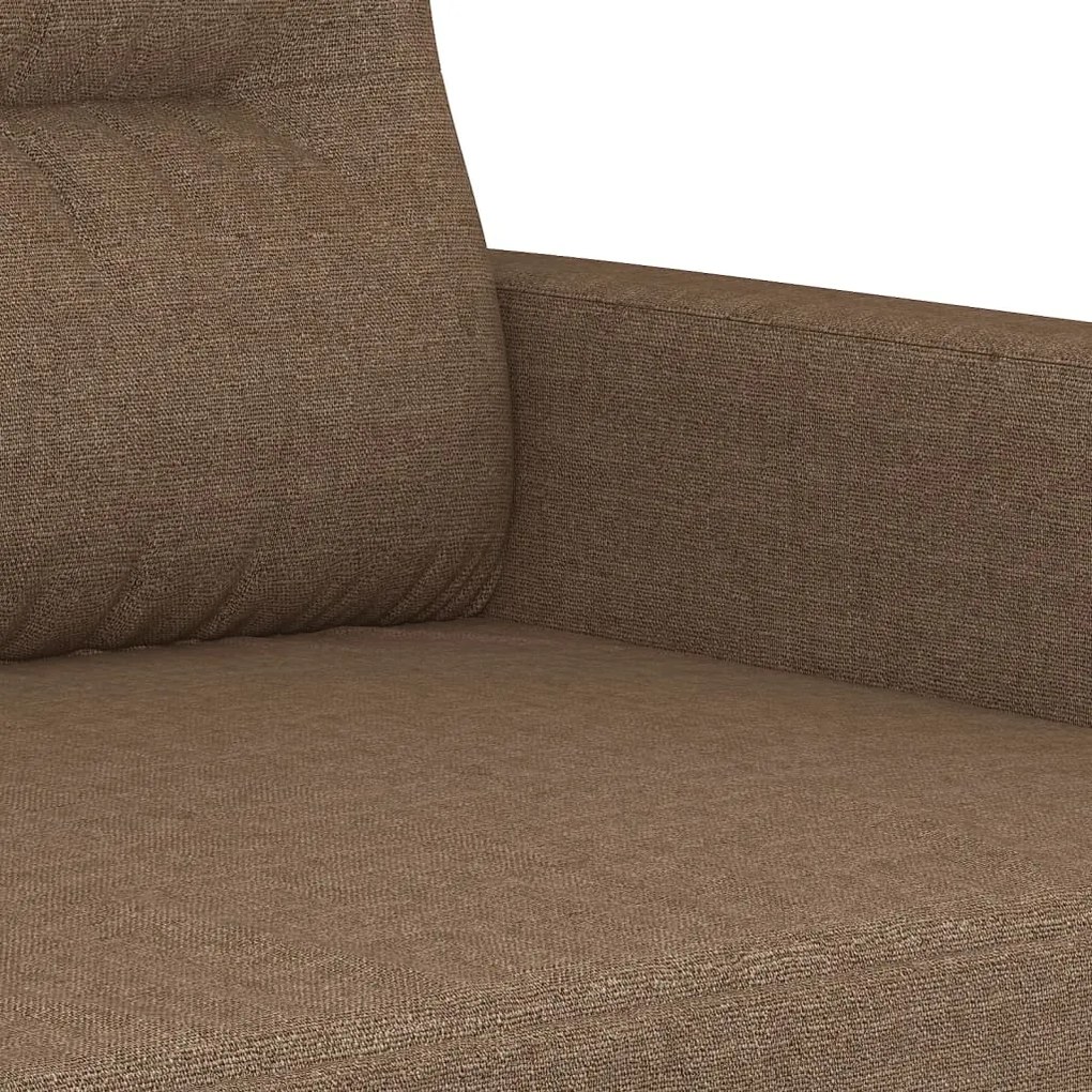 4dílná sedací souprava s polštáři hnědá textil 3201563