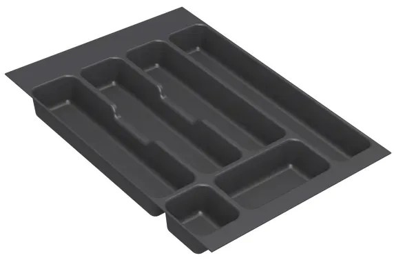 ADEO Vložka / příborník do 45cm šuplíku - CUTLERY šedý plast 35 x 46 cm