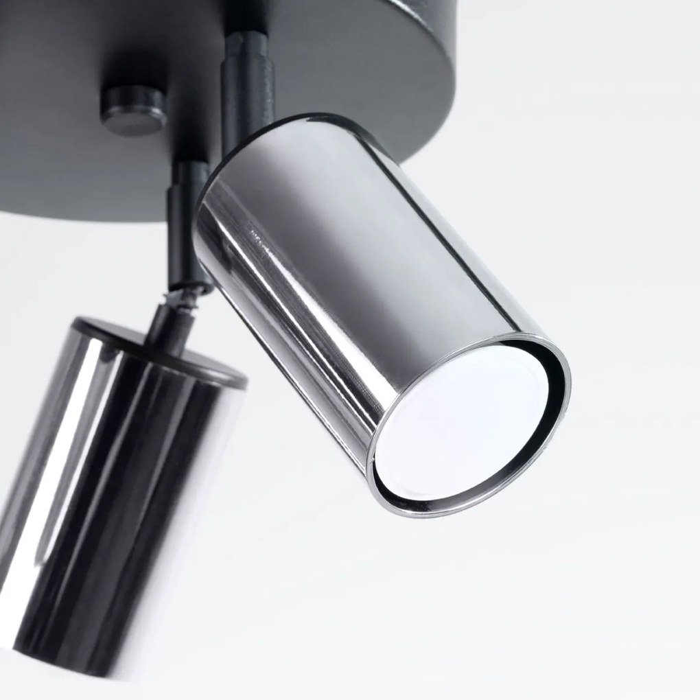 Sollux Lighting Stropní svítidlo WINX 3P Černá/chromové