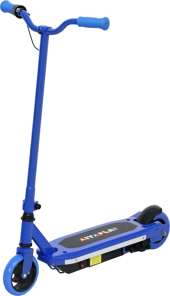 Elektrická koloběžka AIYAPLAY pro děti 6-14 let, max. 10 km/h, 80 W motor, maximální dojezd 8 km, koloběžka pro děti s LED světly a zadní brzdou, mod…
