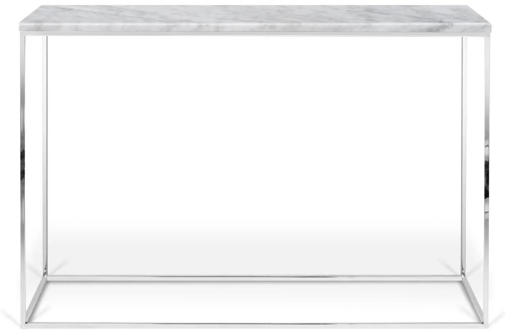 Bílý mramorový toaletní stolek TEMAHOME Gleam 120 x 40 cm
