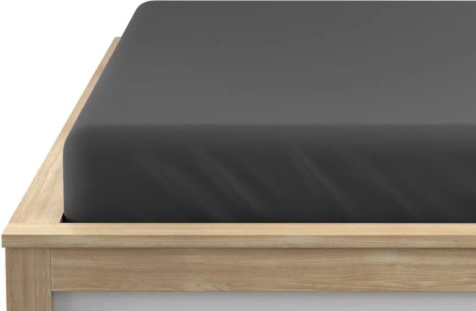 Jersey prostěradlo HIGHFIT tmavě šedé 200 x 220 cm